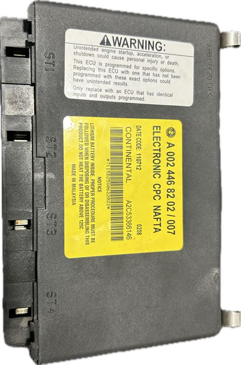 Freightliner Cascadia Common Powertrain Controller Cpc