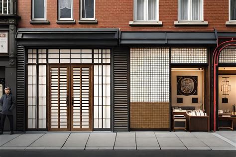 Premium Photo 2d Japanese Storefront Facades And Buildings For Game