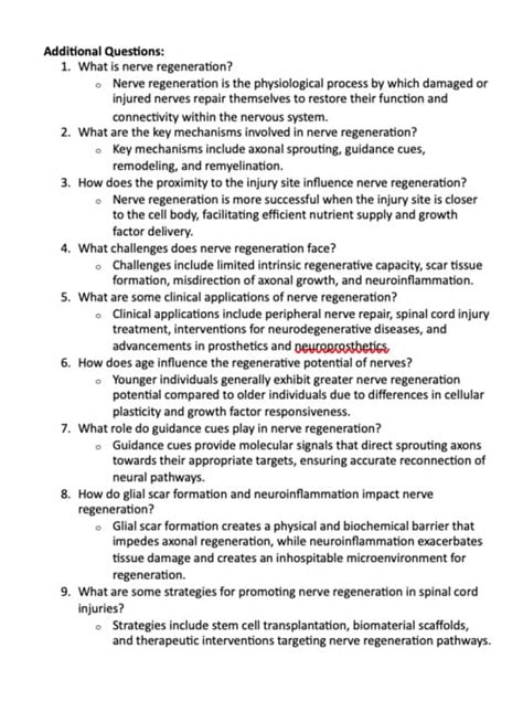 Regeneration Of Nerves Science Reading Worksheets 100 Editable