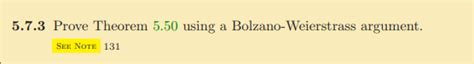 Solved 573 Prove Theorem 550 Using A Bolzano Weierstrass