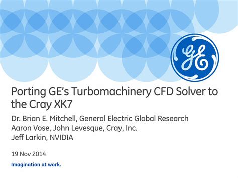 Pdf Porting Ges Turbomachinery Cfd Solver To The Cray Xk6on Demand