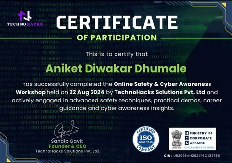 Aniket Dhumale On Linkedin Cybersecurity Hacking Security