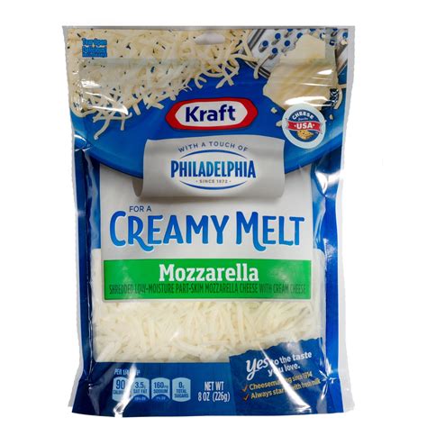 Kraft Shredded Creamy Melt Mozzarella 226 G Online At Best Price Lulu