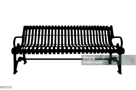 흰색 배경에 격리 된 벤치 아이콘 블랙 벤치 실루엣 야외 정원 또는 공원 벤치 0명에 대한 스톡 벡터 아트 및 기타 이미지 0명 가구 거리 Istock