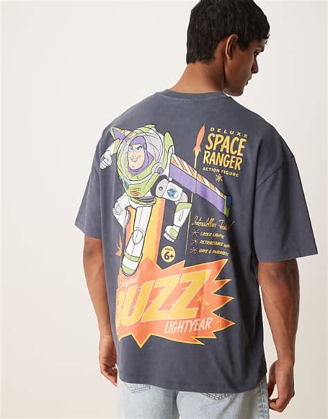 Asos Design Disney Pixar Unisex Oversized T Shirt With Buzz Lightyear