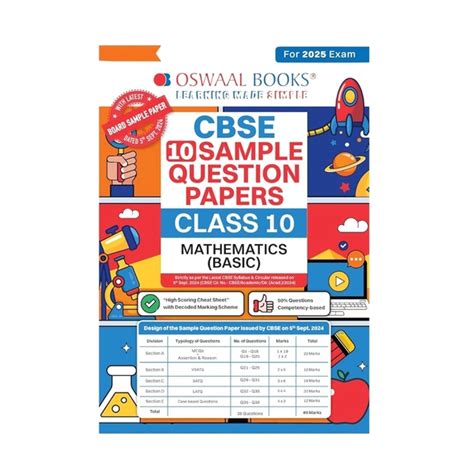 Oswaal Cbse 10 Sample Question Paper Class 10 Mathematics Basic For
