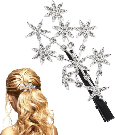 1 Pack Crystal Star Hair Clip Rhinestone Star Hairpin Star Hair Clips