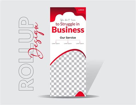 Premium Vector Rollup Design Template