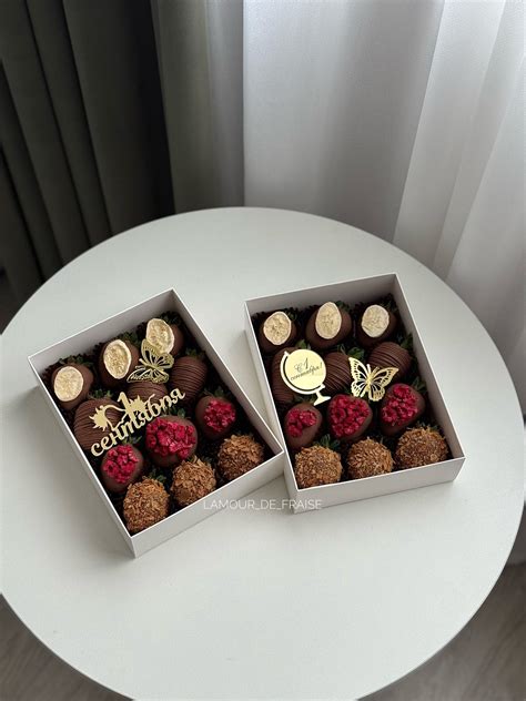 КЛУБНИКА В ШОКОЛАДЕ • ОДИНЦОВО • ШОКОЛАД • ФИНИКИ КРУГЛЫЕ КОРОБОЧКИ С КЛУБНИКОЙ 🌸 S диаметр