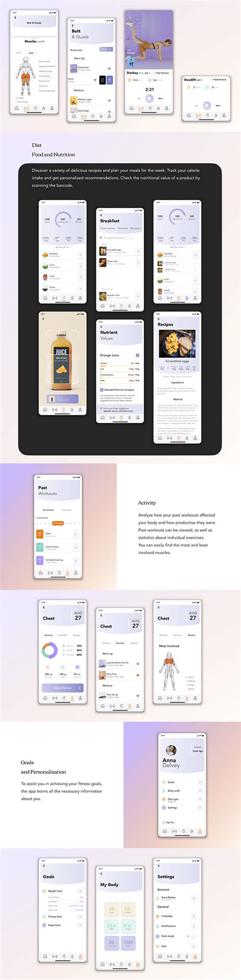 Workout App Case Study On Behance