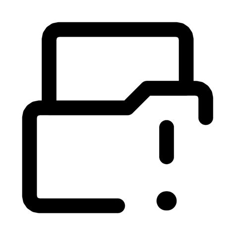 File Folder Alert Vector Svg Icon Svg Repo