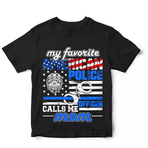 American Police Officer T Shirt Designs Bundle
