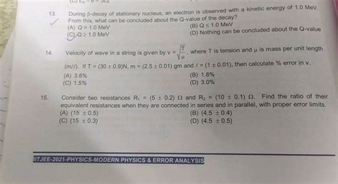 velocity of wave in a string is given by v mut where t is tension and
