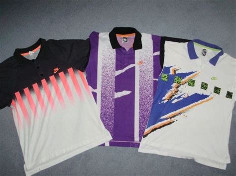 Og Nike Challenge Court Andre Agassi Tennis Polos