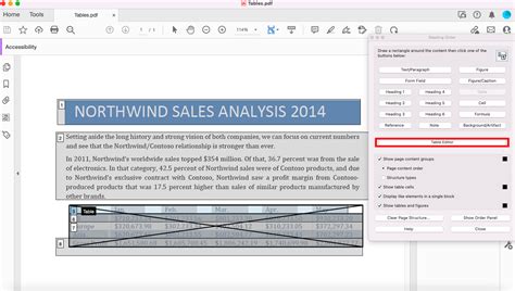 Adding Column And Row Headers To Tables In Adobe Acrobat