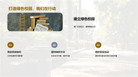 绿色校园行动指南 Ppt模板下载