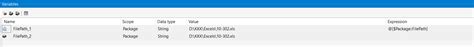 Excel Ssis Project Foreach Loop Through Package Parameter Stack