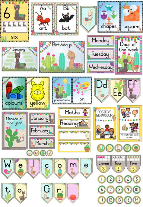 Bright Llama Class Theme Juffies And Slimmies