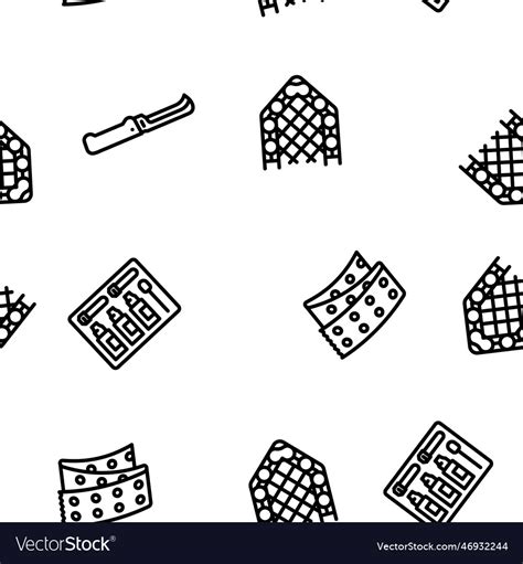 Garden Plant Tree Nature Seed Seamless Royalty Free Vector