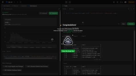 Mohamed Atef On Linkedin I Have Just Solved All The Problems From Sql 50 Plans On Leetcode And
