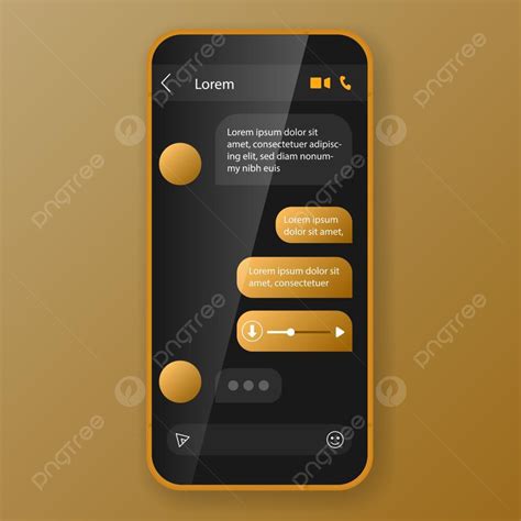 User Interface Chatting Templates Yellow Dark Theme Realistic Device Template Download On Pngtree User Interface Chatting Templates Yellow Dark Theme Realistic Device Template Download On Pngtree