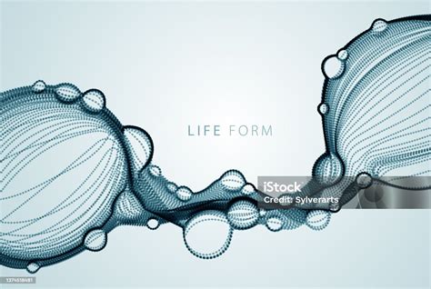 현미경 생물학적 돌연변이 바이러스 추상 벡터 입자 모양 나노 의료 기술 미생물학 공상 과학 테마 그림 종양학에 대한 스톡 벡터 아트 및 기타 이미지 Istock
