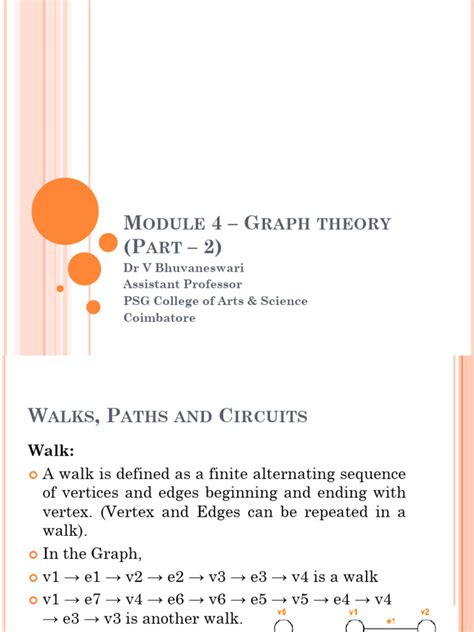 Module 4 Graph Theory Part 2 Pdf Theoretical Computer Science