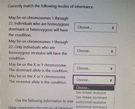 Solved Correctly Match The Following Modes Of Inheritance