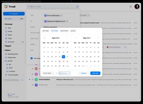 Custom Date Ranges In Search Issue Linagora Tmail Flutter GitHub