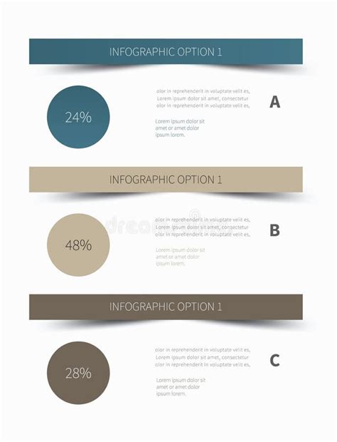 4 Columns Infographic Table Stock Vector Illustration Of Abstract