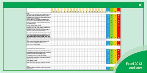 Victorian Curriculum Y5 Mathematics Assessment Spreadsheet