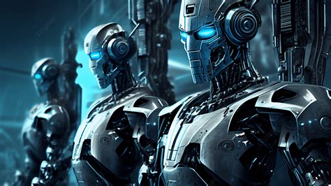 Robot Sci Fi Style Background Robot Science Fiction Technology