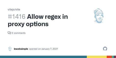 Allow Regex In Proxy Options Issue Vitejs Vite GitHub