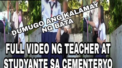 VIRAL TEACHER AT STUDENT NAG TIKIMAN SA CEMENTERYO - YouTube