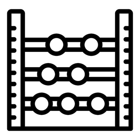 Premium Vector Abacus Icon Outline Vector School Learn Early Learning