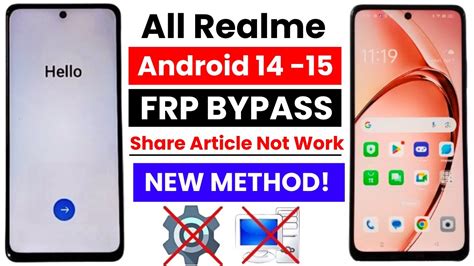 All Realme Android 14 15 Frp Bypass Without Pc 2025 Share Article Not Work Settings Not Open