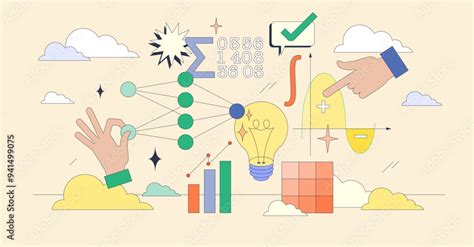 Mathematics For Artificial Intelligence Science Tiny Neubrutalism Concept Complex Algebra