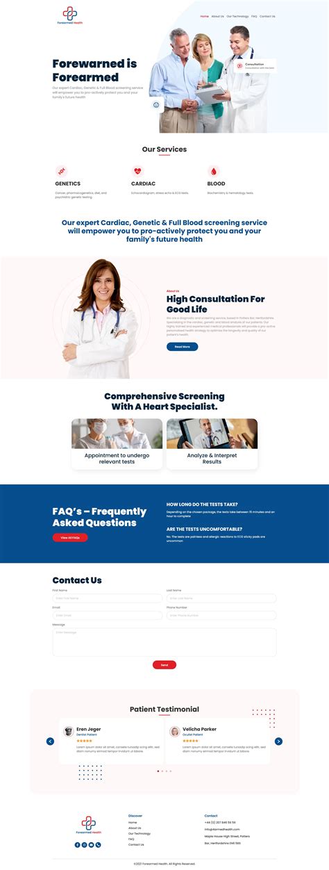 Forearmed Health Bootstrap 5 Template By Charlestsmith Codester