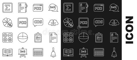 Set Line Test Or Exam Sheet Infinity Graph Schedule Chart Diagram Geometric Figure
