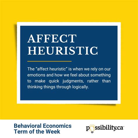 Affect Heuristic How Your Feelings Affect Your Decisions Tana Plewes Posted On The Topic