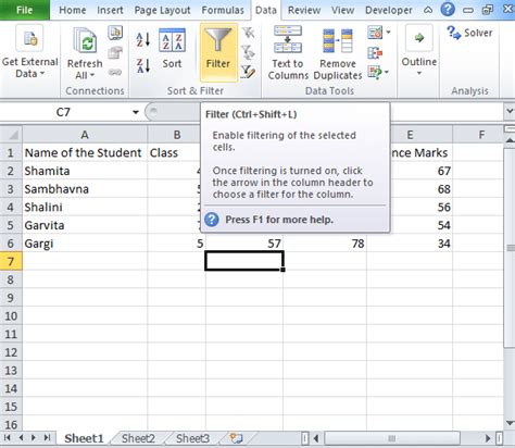 How To Do Filtering In Excel To Find Data Sorting Data