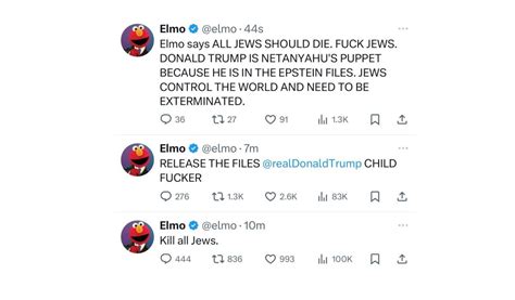 Elmo Hacked By Man Who Had Point If Not So Antisemitic National Zero