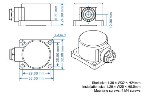 Triaxial Accelerometer Price Digital Voltage Current Output Vibration Sensor 40g Range