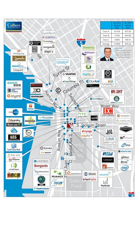 Pioneer Square Tech Map Where Are Tech Companies Hanging Their Shingles Geekwire