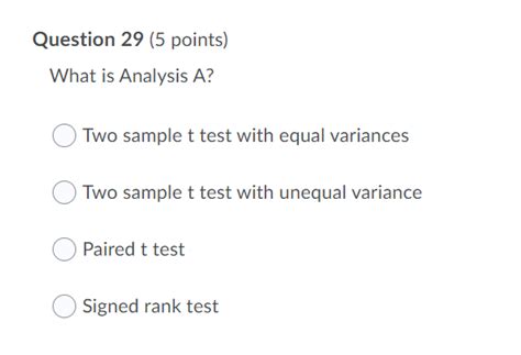 Solved Analysis A Variable Obs Mean Std Err Std Dev 95