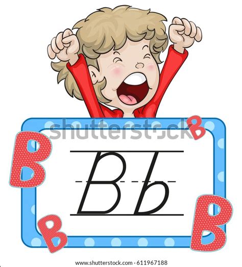 Boy Y Flashcard Para La Ilustración Vector De Stock Libre De Regalías