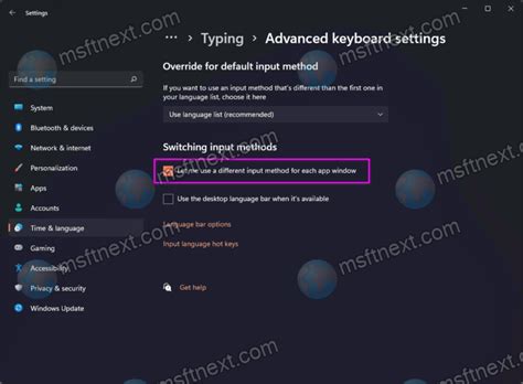 How To Enable Per App Keyboard Layout In Windows 11