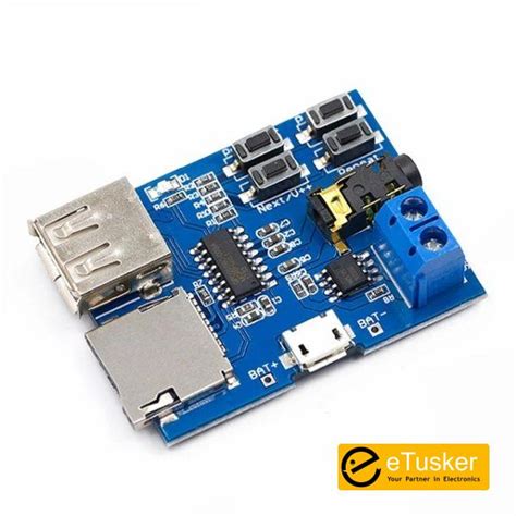 Tf Card U Disk Mp3 Format Decoder Board Module Audio Player Etusker