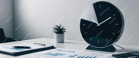A Modern Digital Clock Showcasing Sleek Design For Office Decor And