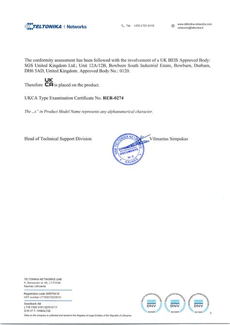 RUT UKCA Teltonika Networks Wiki